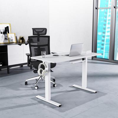 China Luxe Design Home Staande Tafel met Metalen Frame en Elektrische Hoogte Aanpassing Te koop