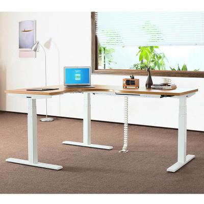 China Zhejiang Staande Tafel Moderne Design Student L-vorm Schrijftafel voor kind leren Te koop