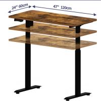 China 710mm Single Motor or Dual Motor Electric Height Adjustable Computer Table for Study for sale