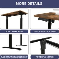 China 710mm Single Motor or Dual Motor Electric Height Adjustable Computer Table for Study for sale