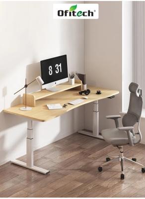 China Negro/Branco/Cadro Cinzento Cor Elétrica Forma L Mesa de Posição Sem barulho e Prática à venda