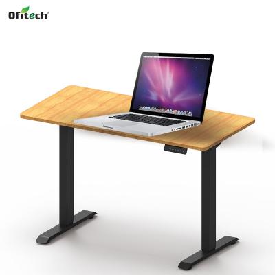 China 100 V/Hz Mesa de computador de escritório elétrica ajustável em altura com função anti-colisão à venda