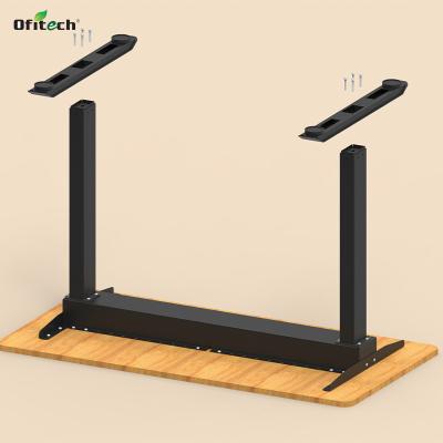 China 100 V/Hz Mesa de computador de escritório elétrica ajustável em altura com função anti-colisão à venda