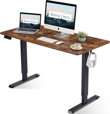 China Painel de madeira de estilo elétrico de altura ajustável de mesa 1400x600mm para comercial personalizado à venda