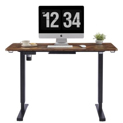 China Large Panel Ergonomic Electric Lift Desk Altitude Ajustável Single Motor Design Moderno à venda