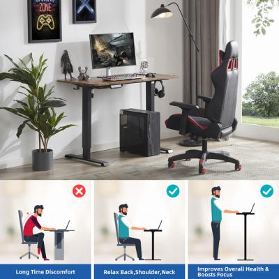 China Großes Panel Ergonomische elektrische Lift-Schreibtisch Höhenverstellbarer Einzelmotor Modernes Design zu verkaufen
