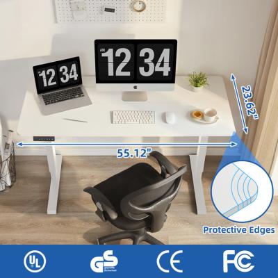 China Mesa de pie ajustable con un solo motor de metal Mecanismo de pie Alturas Escritorio escolar moderno en venta