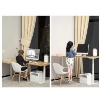 China Adjustable Triple Motorized L Shape Table Electric Sit Stand Up Desk for Memory Setting for sale