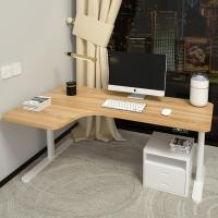 China Adjustable Triple Motorized L Shape Table Electric Sit Stand Up Desk for Memory Setting for sale
