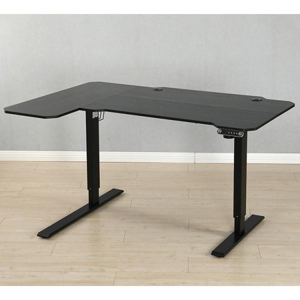 Quality Commercial Furniture Ergonomic L Shape Desk with Electric Triple Motor Lifting for sale