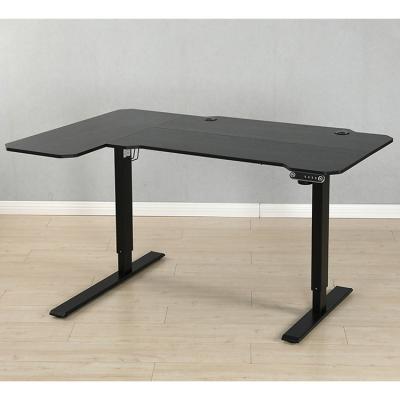 Cina Moderno triplo motorizzato a forma di L Electric Sit Stand Up Desk per altezza e lavoro regolabili in vendita