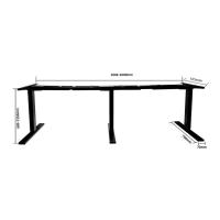 China Multifunctional Small Office Coffee Standing Table with Adjustable Wood Panel L Shape for sale