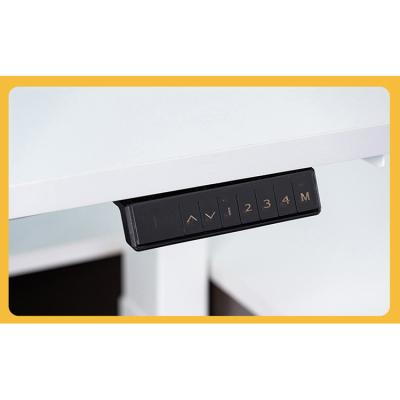 中国 商用用用用木製L形カスタマイズされたスマート3 モーター オフィステーブル 黒 販売のため