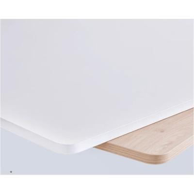 Cina Tavolo in piedi regolabile in altezza elettrico deluxe Mid Century Modern L Desk per ufficio in vendita