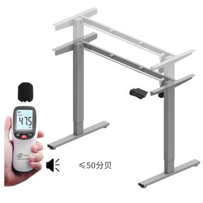 Cina Home Office Palestra Computer elettrico con tavolo regolabile in altezza con disegno a grano di legno in vendita