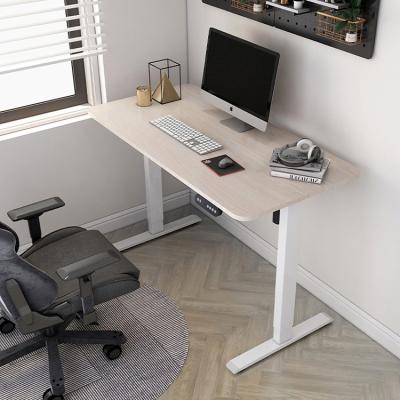 Cina Materiale di telaio di legno bianco Electric Sit Stand Up Desk per il lavoro regolabile in altezza in vendita