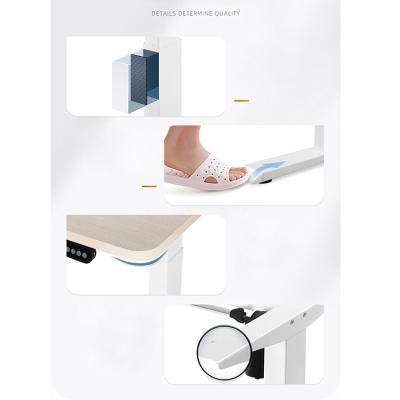 Cina Materiale di telaio di legno bianco Electric Sit Stand Up Desk per il lavoro regolabile in altezza in vendita