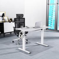 China Modern White Electric Height Adjustable Gaming Desk with Memory Setting Operation Panel for sale