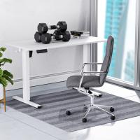 China Modern White Electric Height Adjustable Gaming Desk with Memory Setting Operation Panel for sale