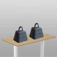China Custom Mechanical Sit Standing Desk with Up/Down Operation Panel and Memory Setting for sale