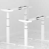 China Home Office Workstation Computer Double Motor Sit Stand Table with Intelligent Column for sale