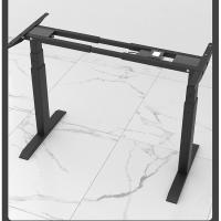 China Home Office Workstation Computer Double Motor Sit Stand Table with Intelligent Column for sale