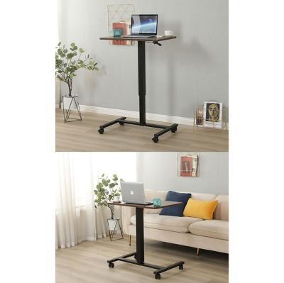 Cina Piccolo ufficio Pneumatico Standup Custom Desk con Tavolo in Legno Bianco Multifunzionale in vendita