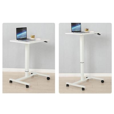 Cina Piccolo ufficio Pneumatico Standup Custom Desk con Tavolo in Legno Bianco Multifunzionale in vendita
