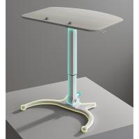 China Adjustable Height Pneumatic Workbench Table for Homemade Computer Desk Black Desktop for sale