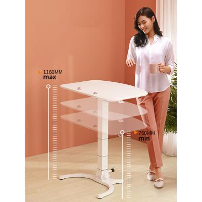 Cina Personal Pneumatic Standing Desk per lo studio Design minimalista in stile PANEL di legno bianco in vendita