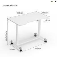 China White Office Bedside Lifting Coffee Table with Wheels Height Adjustable and Versatile for sale