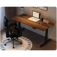 China Adjustable Height Double Motor Electric Sit and Stand Office Table with Colored Frame Customized for sale