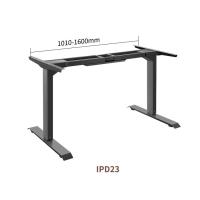 China Adjustable Height Double Motor Electric Sit and Stand Office Table with Colored Frame Customized for sale