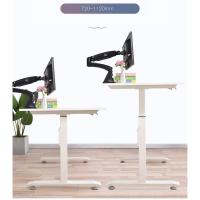 China Rustic Work Station Standing Table with Pneumatic Height Adjustment and Custom Design for sale