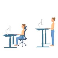 China Extra Large Dual Motor Height Adjustable Electric Office Desk with Standing Function for sale