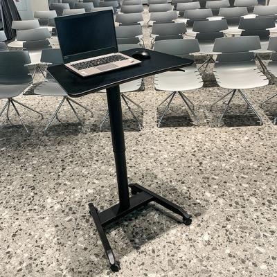 Cina Home Office Tavolo in piedi con regolazione pneumatica dell'altezza e finitura rustica vintage in vendita