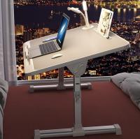 China Modern Nordic Design Mini Student Study Table Height Adjustable Foldable White Bamboo for sale