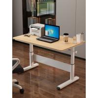 China Experience Comfort and Functionality with this Wooden Manual Height Adjustable Desk for sale