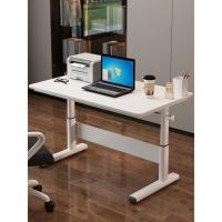 China Experience Comfort and Functionality with this Wooden Manual Height Adjustable Desk for sale