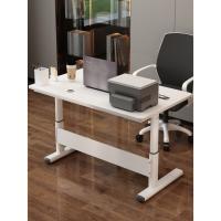 China Experience Comfort and Functionality with this Wooden Manual Height Adjustable Desk for sale