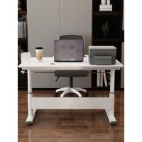 China Experience Comfort and Functionality with this Wooden Manual Height Adjustable Desk for sale