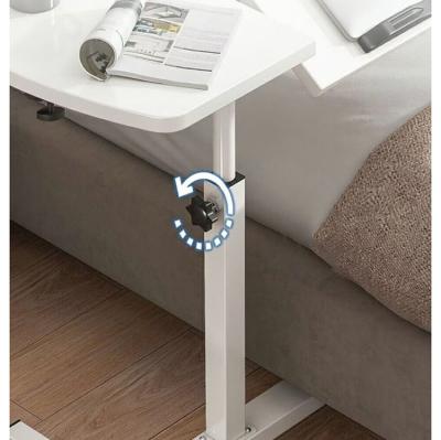 China Mesa de ajuste de altura manual Móveis de escritório modernos com rodas e design dobrável à venda