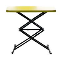 China Wooden Foldable Elevating Desk White Height-Adjustable Computer Desk for Home Office for sale