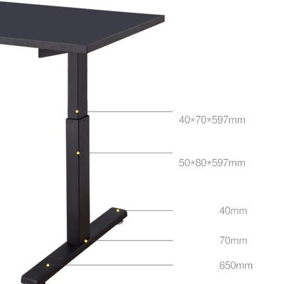 Cina Extra Large 6ft x 8ft Altezza manuale regolabile scrivania in legno in piedi con ufficio manuale in vendita