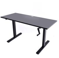 China Modern Boss Study Waterproof Standing Computer Desk with Manual Height Adjustment for sale