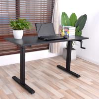 China Modern Boss Study Waterproof Standing Computer Desk with Manual Height Adjustment for sale