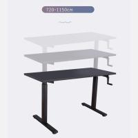 China Modern Boss Study Waterproof Standing Computer Desk with Manual Height Adjustment for sale