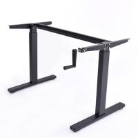 China Modern Boss Study Waterproof Standing Computer Desk with Manual Height Adjustment for sale