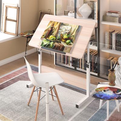 Cina Tavolo da gioco per PC in legno bianco per il capo Manager ufficio manuale Altezza regolabile in vendita