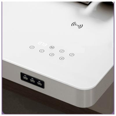 中国 木製 座席 スタンド コンピュータ テーブル 電気 高さ 調整可能 100 V/Hz 木造型 パネル 販売のため